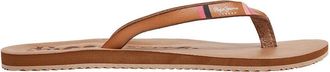 Pepe Jeans London Damen Java Print Flip-Flop, Braun (Tobacco Brown), 3