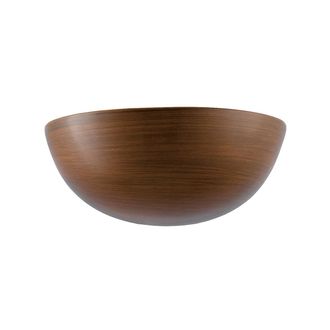 Luce-Ambiente-Design Moritz Wall Lamp in Walnut Wood Effect Plaster 25 cm