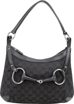 Gucci Crossbody Bags - Gucci GG Monogram Horsebit Hobo Bag - Gr. unisize - in Bunt - für Damen
