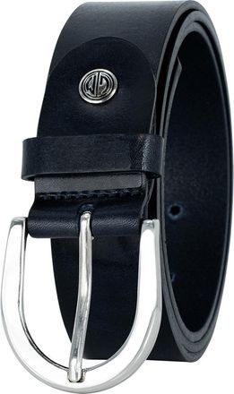 Lindenmann Lederg&uuml;rtel Damen 35 mm Vollrind blau, Farbe/Color:blau, Size US/EU:Bundweite 90 cm Gesamtl&auml;nge 105 cm W 35.4 L