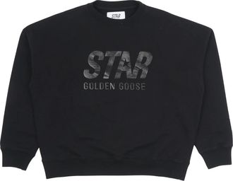 Golden Goose Homme, Sweatshirts et sweats &agrave; capuche, Noir, Taille: S Star SweaT-shirt