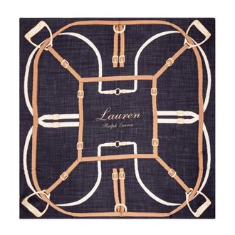 Ralph Lauren Foulard Carr&eacute; Grand Mod&egrave;le Belting - Femme - Accessoires - Bleu - Taille: ONE Size