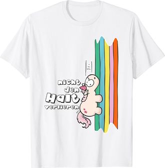 Nici T-Shirt Einhorn/Regenboden Nicht den Halt verlieren