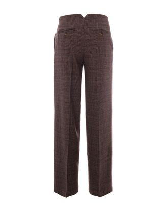 Liu Jo Womens Trousers Prince Of Wales Tartan Multicolour Polyester