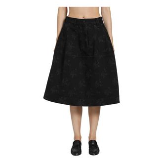 Simone Rocha Utility Hip Bustle Rock mit Verzierungen - - Skirts - Damen - Schwarzk - XS