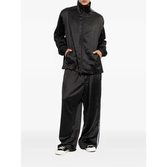 adidas Satin Recycled Polyester Track Jacket - Black