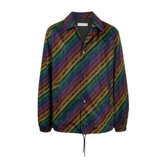 Givenchy Rainbow Chain Nylon Jacke - - Jackets - Herren - Mehrfarbig - L