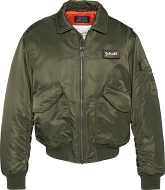 Schott NYC Herren 21090rs-army Kaki-s Jacke, gr&uuml;n, S