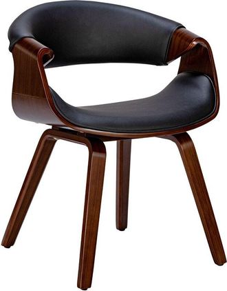 Clp Foley Noce / Chaise de restauration noire, fausse peau