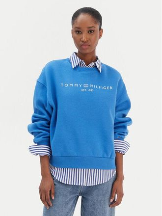 Tommy Hilfiger Sweatshirt Corp Logo WW0WW47831 Blau Regular Fit