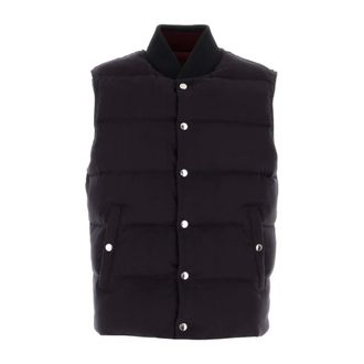 Dolce & Gabbana Homme, Vestes, Noir, Taille: M Gilet Rembourr&eacute; R&eacute;versible