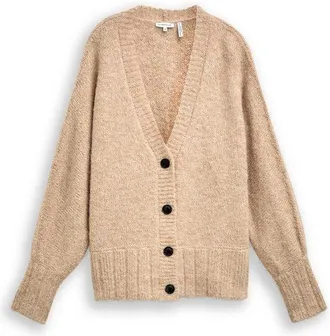 Tom Tailor Cardigan Pullover & Strickjacken Oversize Cardigan mit Wollanteil