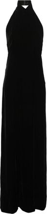 Max Mara R&uuml;ckenfreies Neckholder-Maxikleid - Schwarz
