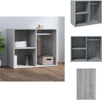 vidaXL Armoire de dressing Sonoma gris 80x40x65 cm Bois ding&eacute;nierie - Armoire De Dressing - Meuble Rangement - Commode - Placard - Espace Rangement