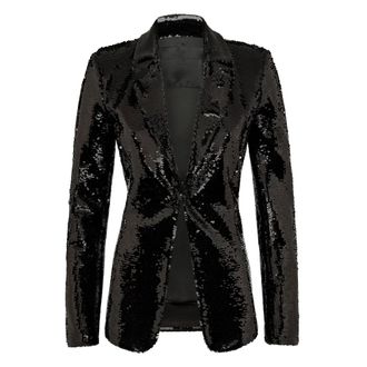 Philipp Plein Pailettes Blazer - - Jackets - Damen - Schwarzk - S