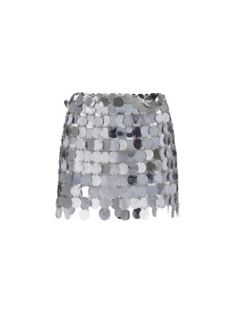 Paco Rabanne Mini Sequined Skirt