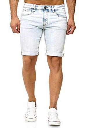 Indicode Short en jean Kaden, D&eacute;lav&eacute;, XL