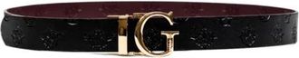Guess Femme, Accessoires, Noir, Taille: ONE Size Leather Buckle Detail Belt