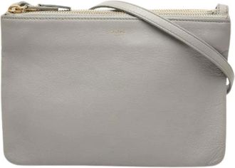 Celine Sac bandouli&egrave;re Trio Pre-owned - Femme - Pre-owned - Gris - Taille: ONE Size