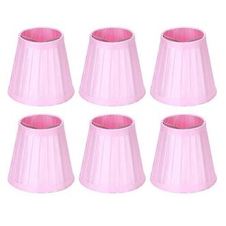 Generic Lot de 6 Abat-jour en Tissu pour Décoration Dintérieur Moderne, Abat-jour Nordique Simple pour Applique Murale E14 de 14 Mm, Lustre en, Lampe de Table