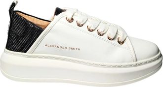Alexander Smith Femme, Chaussures, Blanc, Taille: 36 EU Pelle Baskets