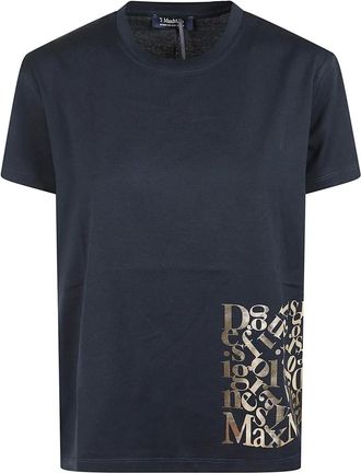 Max Mara Femme, Tops, Bleu, Taille: 42 FR T-shirt Edile