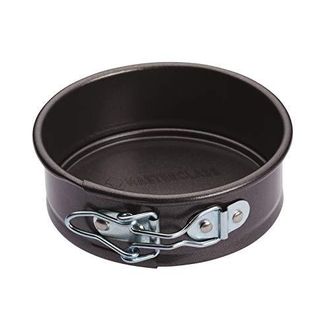 MasterClass Mini moule &agrave; charni&egrave;re antiadh&eacute;sif MasterClass avec fond amovible, acier, gris, 11 cm