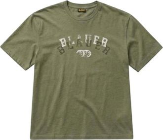 Blauer Homme, Tops, Vert, Taille: S Boston Selkirk T-Shirt