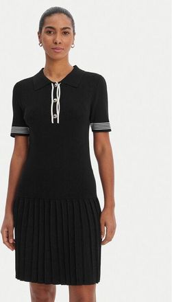 Morgan Strickkleid 261-RMCAMI Schwarz Slim Fit