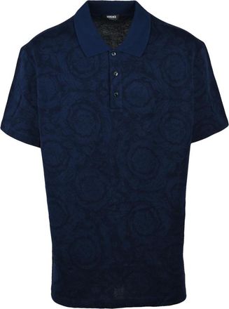 Versace Homme, Tops, Bleu, Taille: 3XL Polo