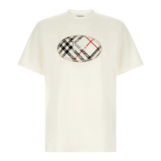 Burberry Homme, Tops, Blanc, Taille: L T-shirt Ryan