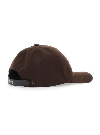 Tom Ford Mens Baseball Cap Brown Cotton Hat
