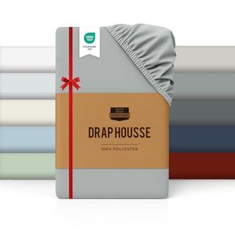 Puredown Lot de 2 Drap Housse 90x200 cm avec Bonnet de 30 cm pour Matelas &Eacute;pais - Prot&egrave;ge-Matelas Polyester Microfibre Bross&eacute;e, Parure de Lit Certifi&eacute; Oeko-Tex