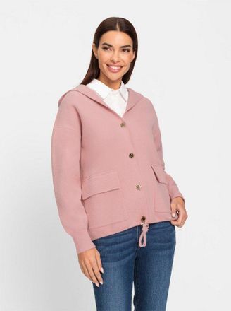 Heine Strickjacke Strickjacke Langarm Effektgarn