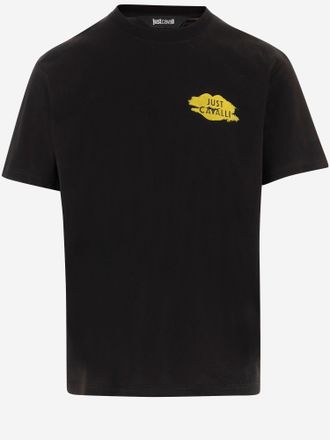 Just Cavalli T-shirt en coton imprim&eacute; Just Cavalli