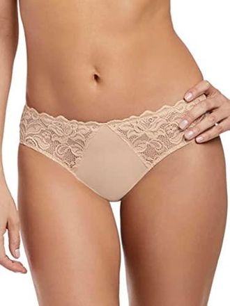 Wacoal Culotte en Dentelle Dos sans Coutures Eglantine cr&egrave;me br&ucirc;l&eacute;e