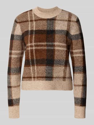 Barbour Pullover Modell GLENDYN mit Rippabschl&uuml;ssen