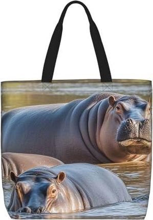 Generic Hippopotames Sac &Agrave; Bandouli&egrave;re D&eacute;contract&eacute; Sacs De Courses Grand Sac A Main Femme Pour Quotidienne Shopping Gym