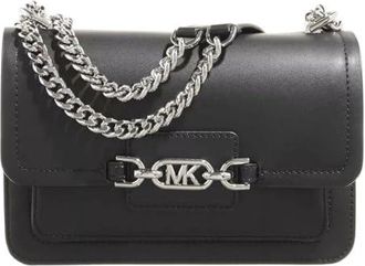 Michael Kors sac porté épaule Heather Large, Black, 23.5 x 15.2 x 7 cm