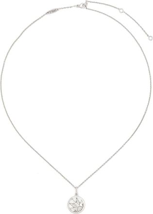 Loyal.e Paris 18kt Charm Joie Wei&szlig;goldhalskette - Silber