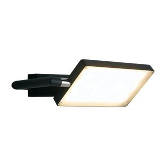 Luce-Ambiente-Design Led Book wall light in Black Aluminum with Adjustable Diffuser 18w 3200k