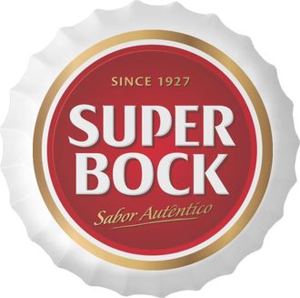 DJNGN Kompatibel mit Super Bock Flaschenverschluss-f&ouml;rmigem Metall-Wandkunst-Dekorschild f&uuml;r Bar Garage Man Cave Home Decor