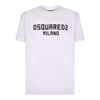 Dsquared2 Milano T-Shirt - - Tops - Herren - Wei&szlig; - M