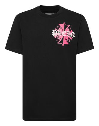 Philipp Plein Round Neck T-Shirt Worldvide Crest Mini