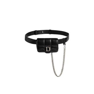 Dsquared2 Mini G&uuml;rteltasche aus gestepptem Nappaleder - - Bags - Damen - Schwarzk - ONE SIZE