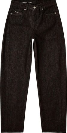 Diesel 1974 d-ellz relaxed wide-leg jeans - Schwarz