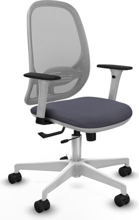 Piqueras y Crespo B&uuml;rostuhl, zylindrisch, mit 1D-Armlehnen, h&ouml;henverstellbare Lendenwirbelst&uuml;tze, ausgestattet mit Syncro/Traslack und Schneideschaum, mit Rollen von 65