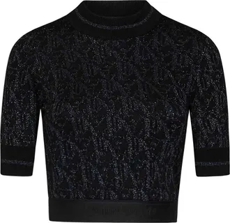 Palm Angels Pull Col Rond - Noir