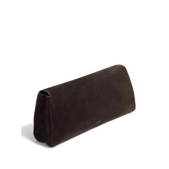 Khaite Calf Suede Clutch - Brown