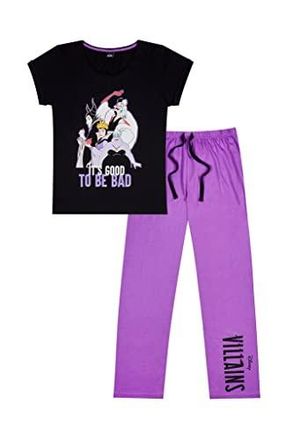 Disney Pyjama long m&eacute;chant pour femme, Noir, 8-10